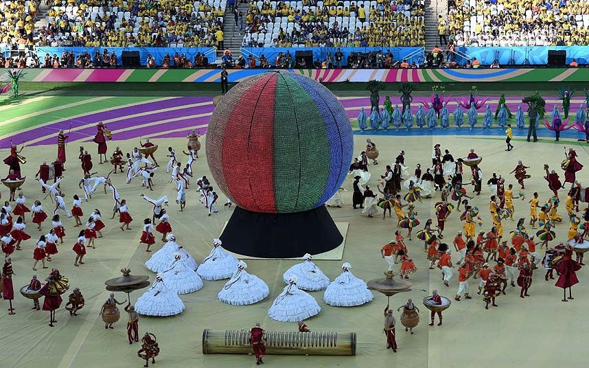 Brazil is Burning - Photos From the Opening Ceremony World Cup 2014 ...