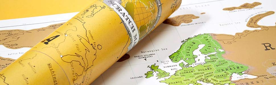 The Original Scratch Off Map - Personalized World Travel Map of Your ...